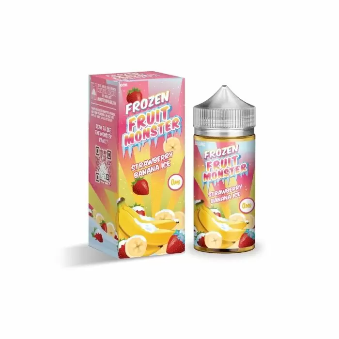 Frozen Fruit Monster E-Liquid - Strawberry Banana Ice 100ml | Only $18.99